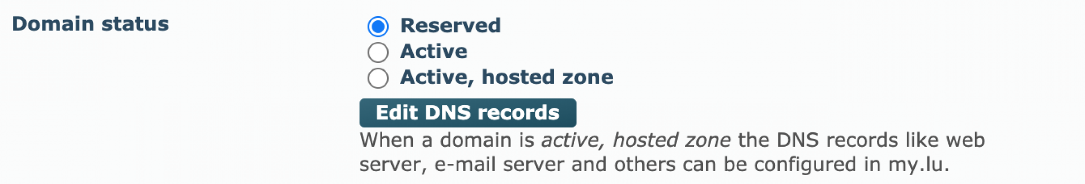 My domain name | DNS Luxembourg