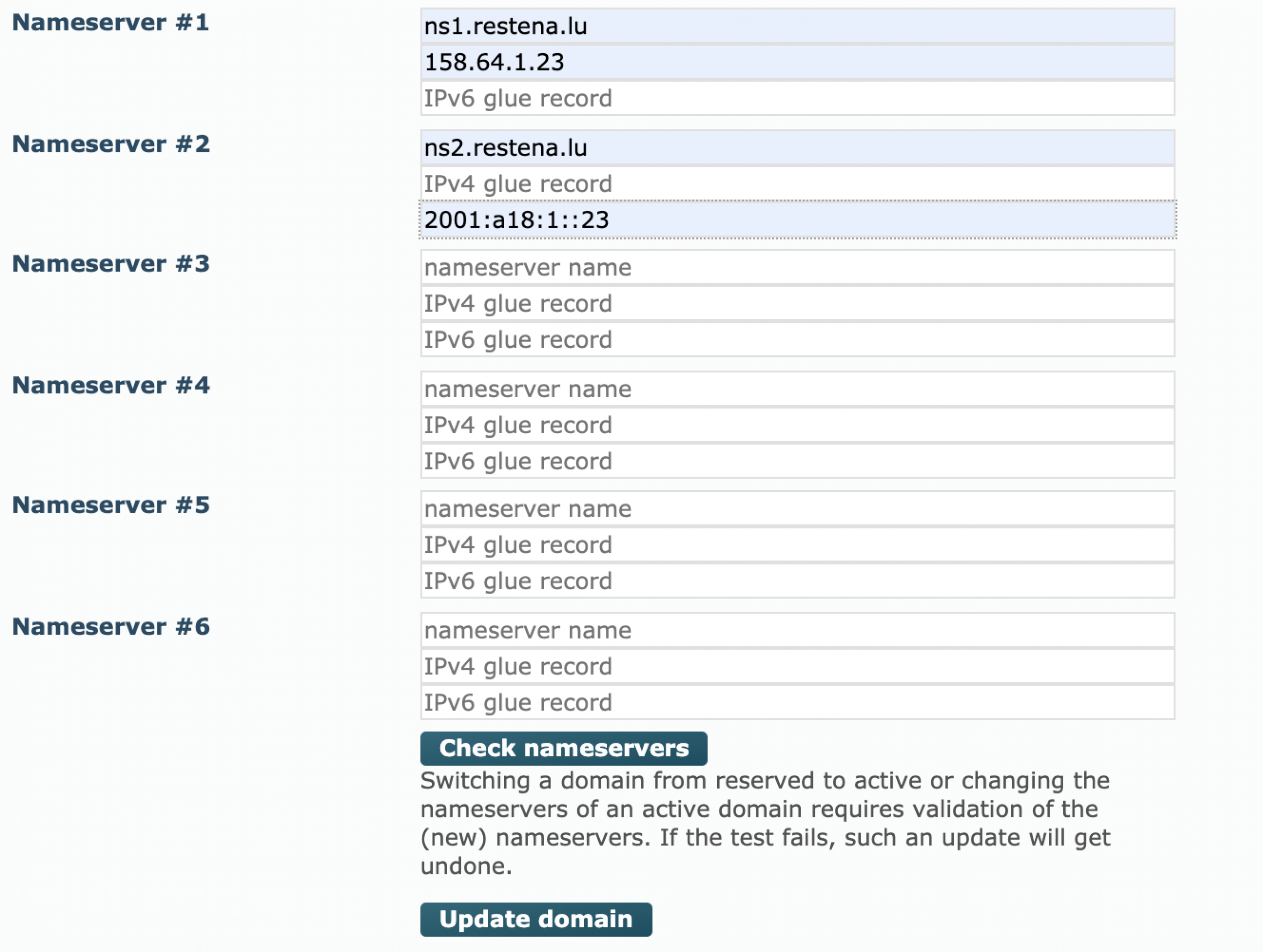 My DNS information | DNS Luxembourg